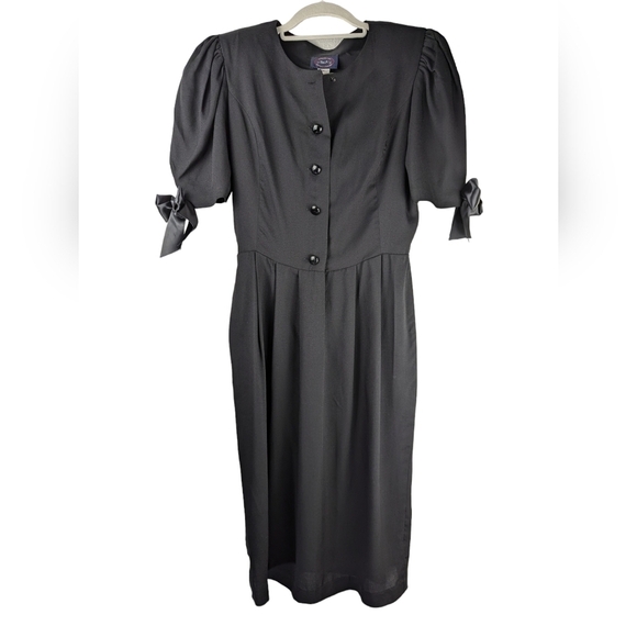 Allen Solly | Dresses | Vintage Allen Solly Retro Black Goth Short ...